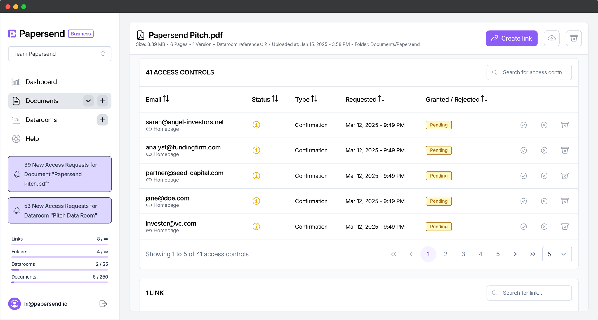 Manage Document Access with Precision Using Papersend