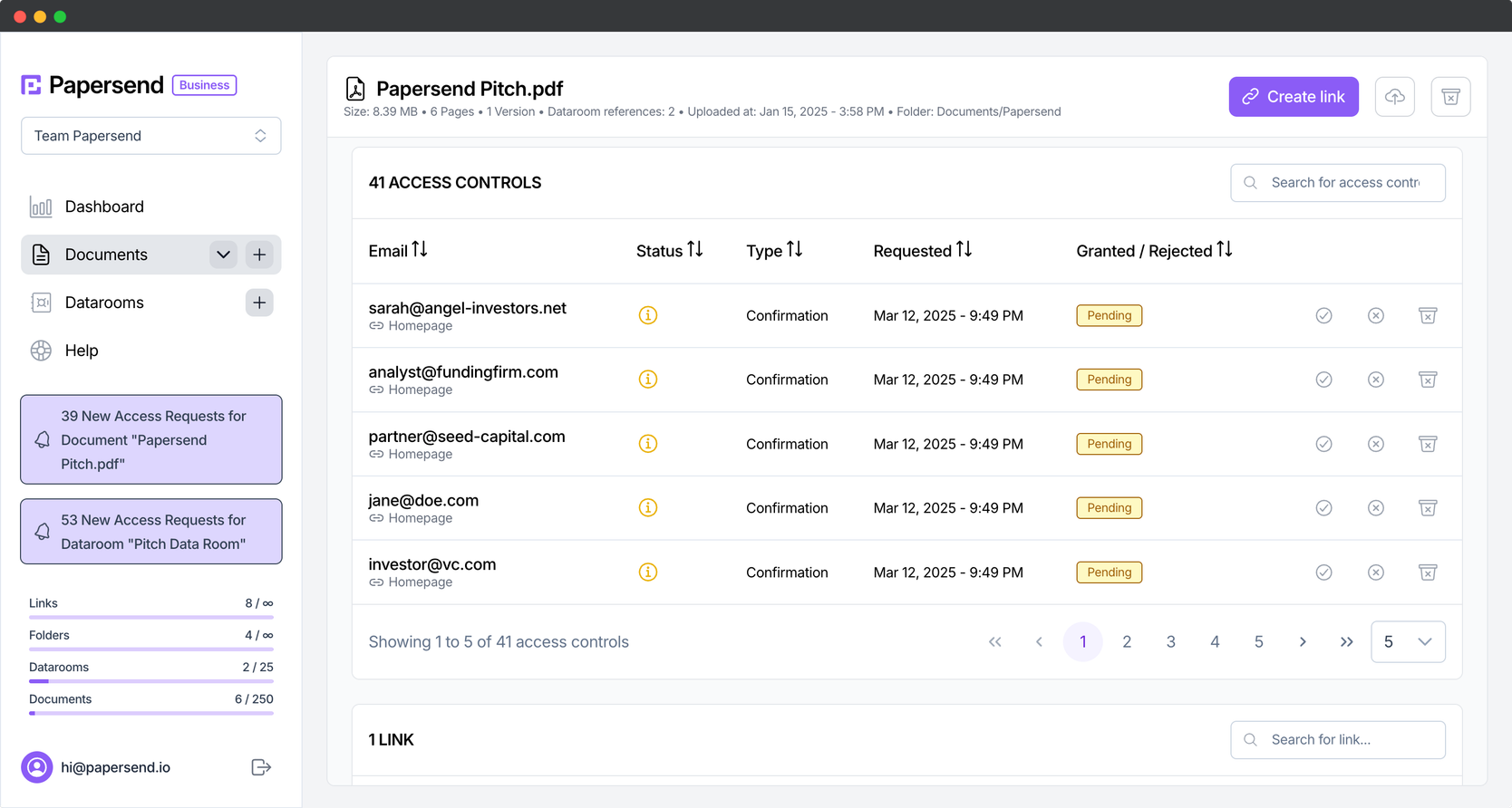 Manage Document Access with Precision Using Papersend